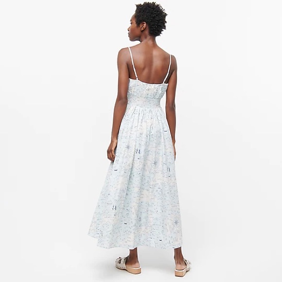 J. Crew | Dresses | J Crew Collection Smockedwaist Dress In Ratti ...